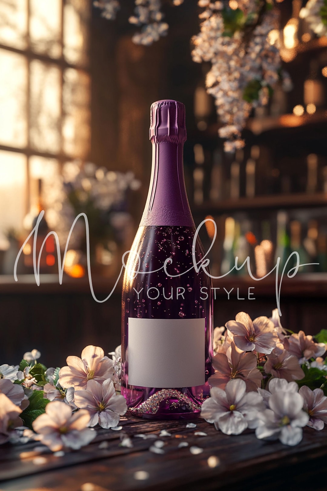 Wine Bottle Mock up | Instant Download Versatile and Unique Mock up ...