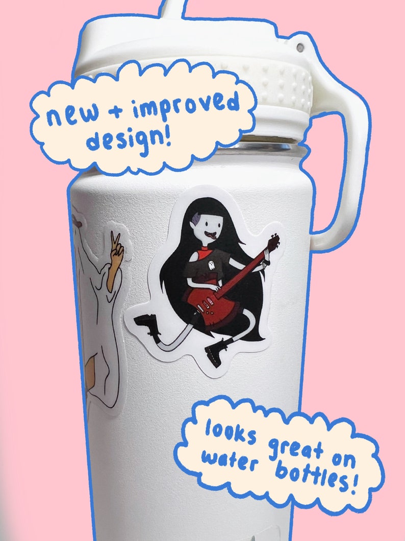 Marceline Rock Sticker - Adventure Time Waterproof Vinyl Decal - Etsy
