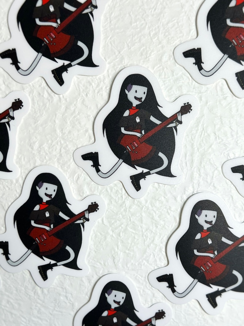 Marceline Rock Sticker - Adventure Time Waterproof Vinyl Decal - Etsy