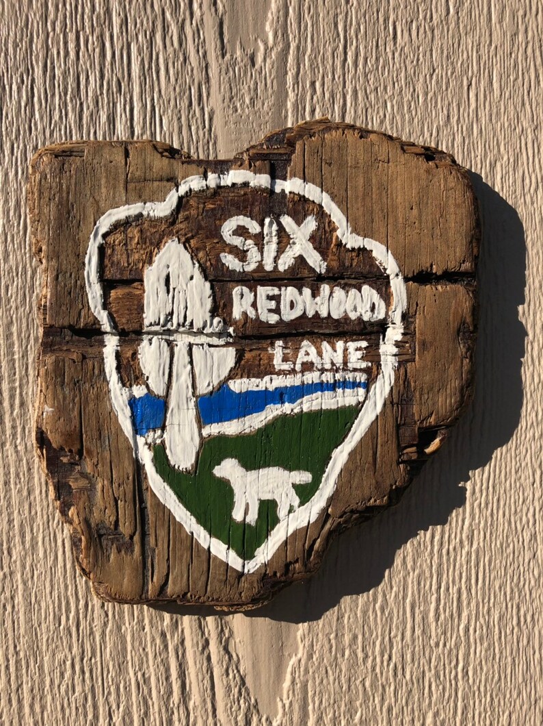 Handmade National Park Style Driftwood Address Sign - Etsy