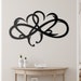 Infinity Heart Metal Sign | Double Infinity Heart Sign | Custom Family ...