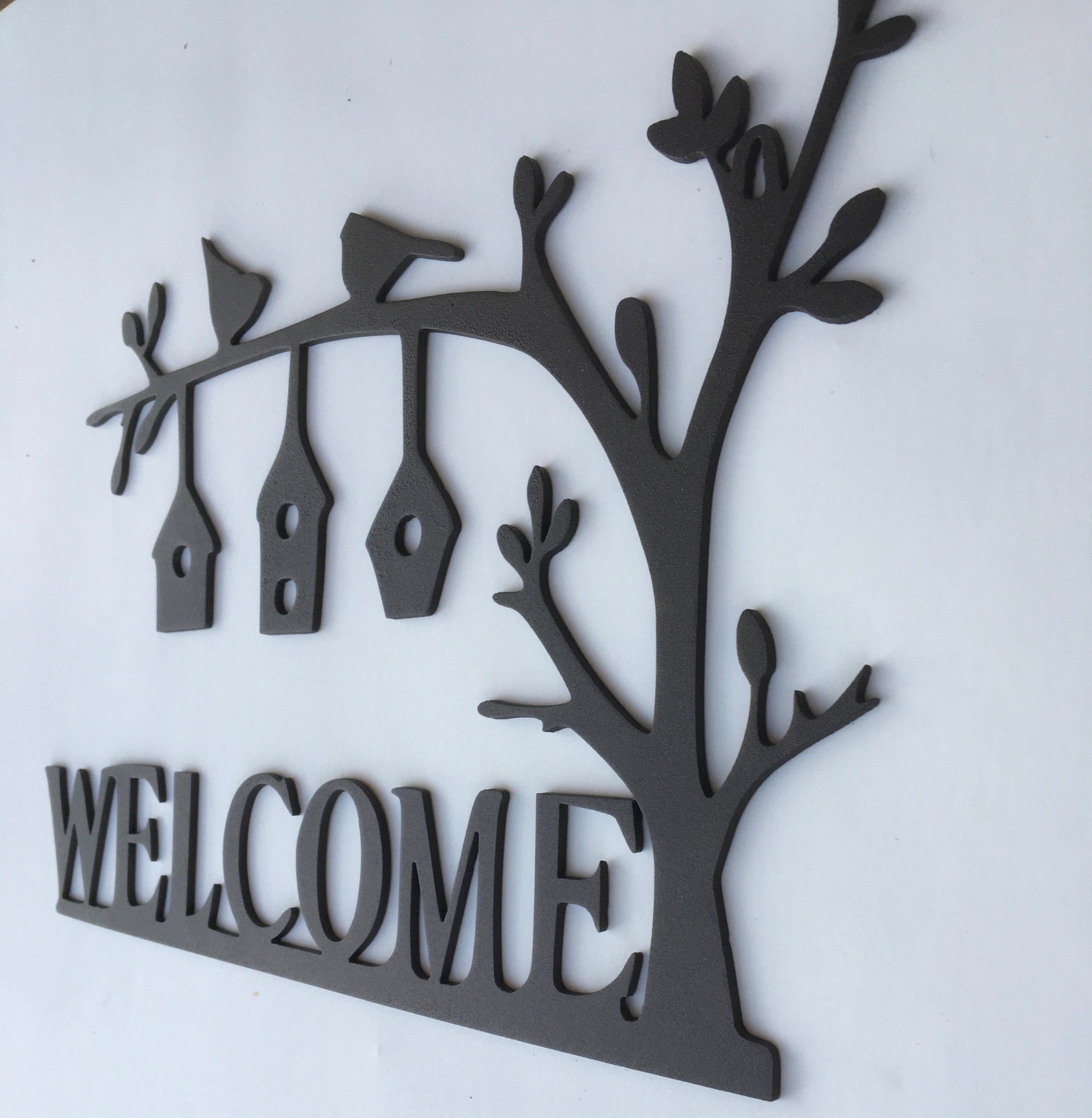 Metal Welcome Sign Outdoor Welcome Sign Bird Metal Sign - Etsy