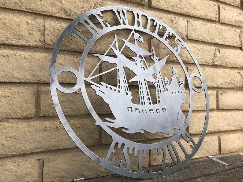 Pirate Ship Metal Sign Custom Metal Pirate Ship Sign - Etsy