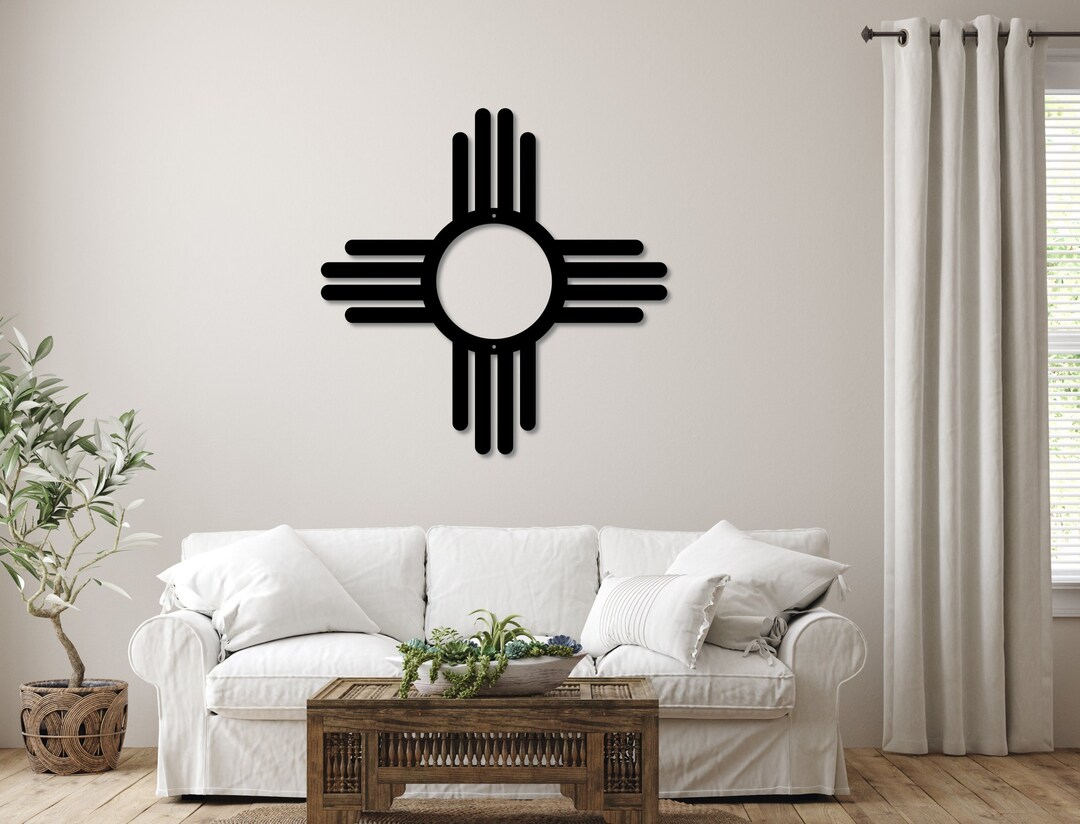 Metal Zia Sign | Zia Sun Metal Sign | Southwestern Art | New Mexico ...