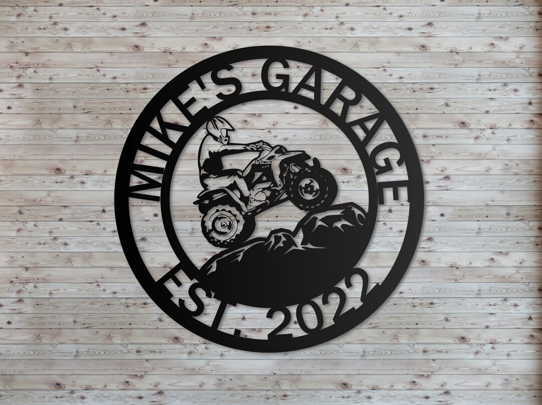 ATV Metal Sign | Custom Quad Sign | Personalized ATV Sign | Four ...