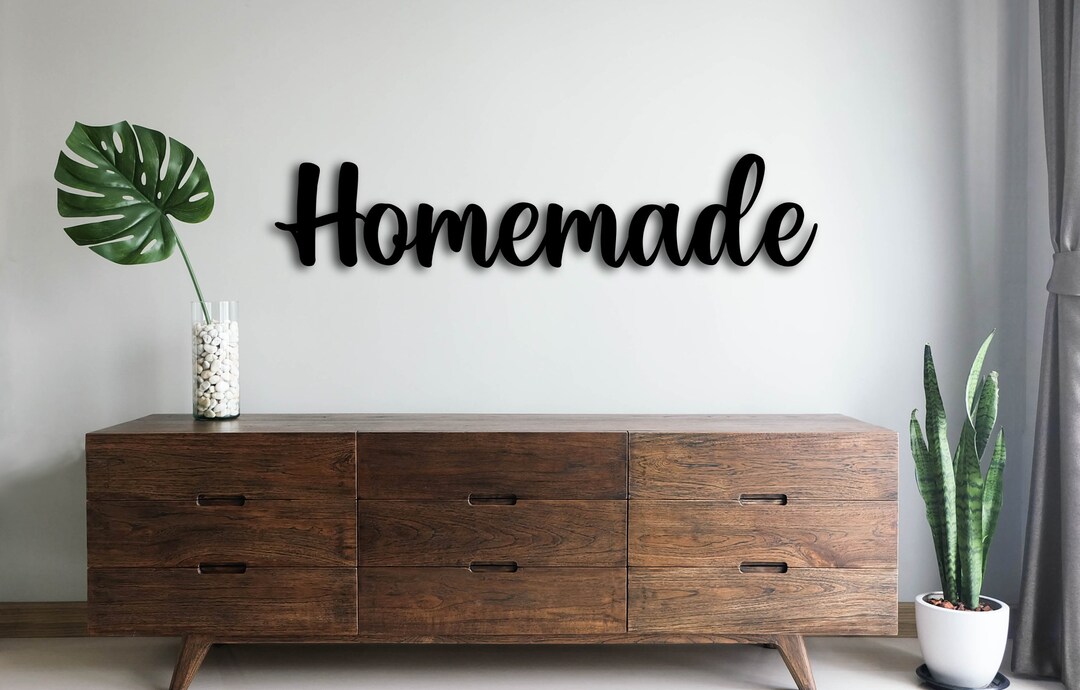 Homemade Metal Sign | Homemade | Homemade Sign | Cursive Metal Sign ...