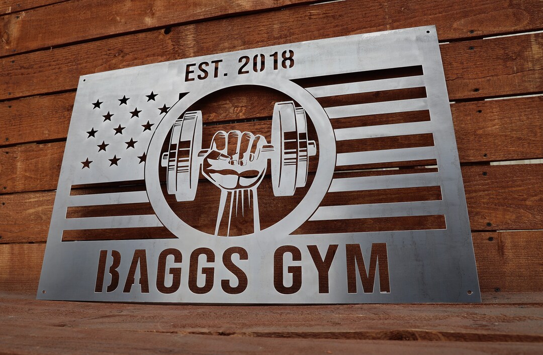 Home Gym Sign | Custom Metal Gym Sign | Personalized Gym Sign ...