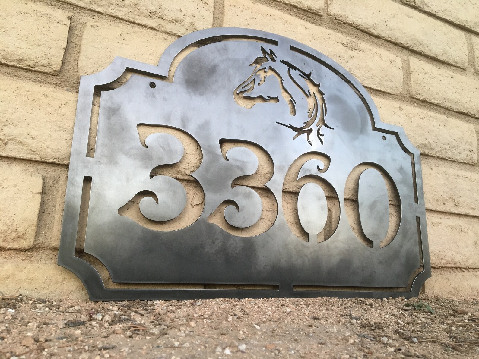 Horse Address Sign Custom Metal Address Sign - Etsy