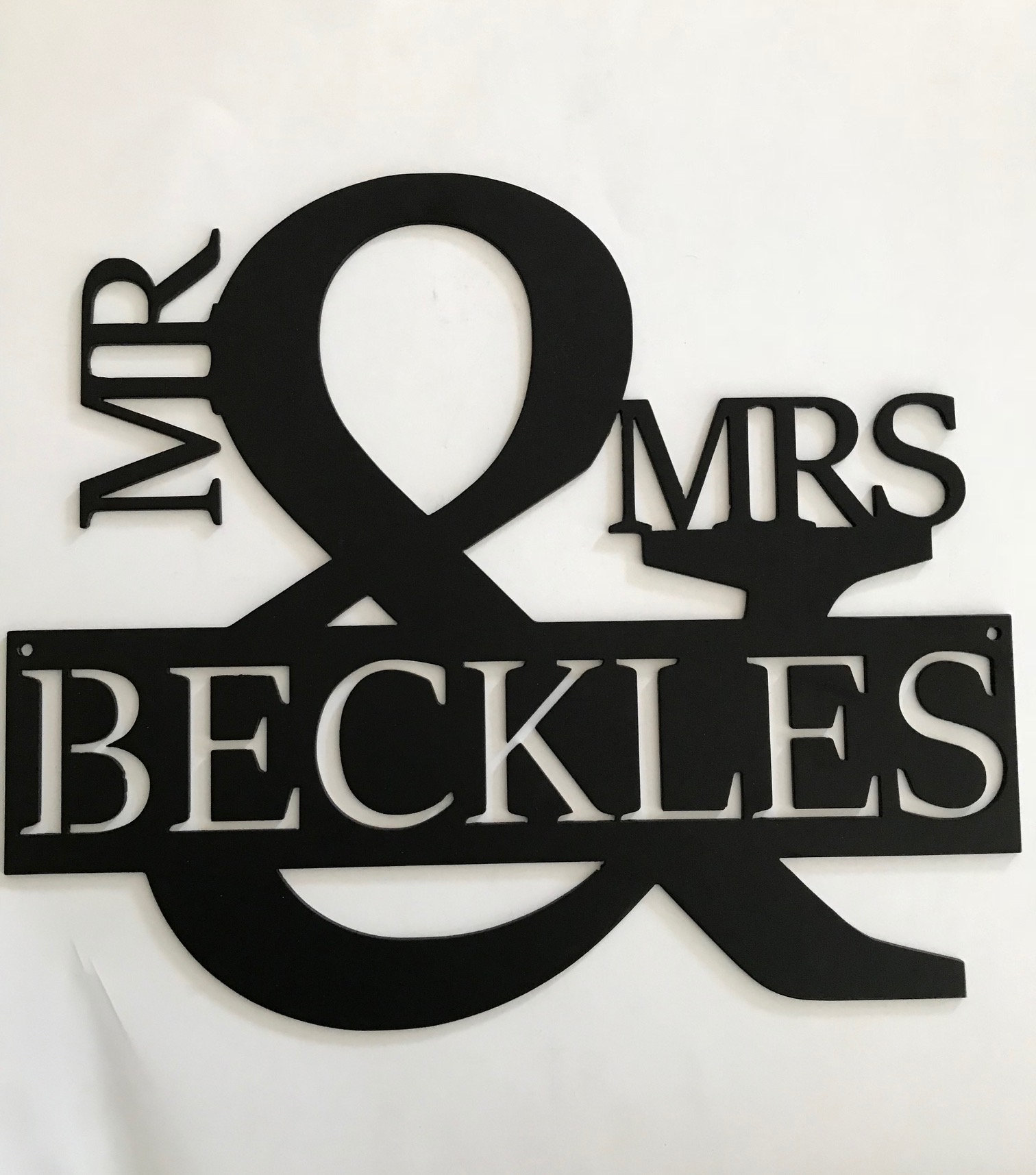 Personalized Mr Mrs Monogram Metal Monogram Sign - Etsy