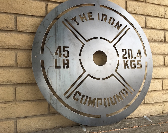 Gym Sign Personalized Home Gym Sign Custom Metal Gym Sign - Etsy