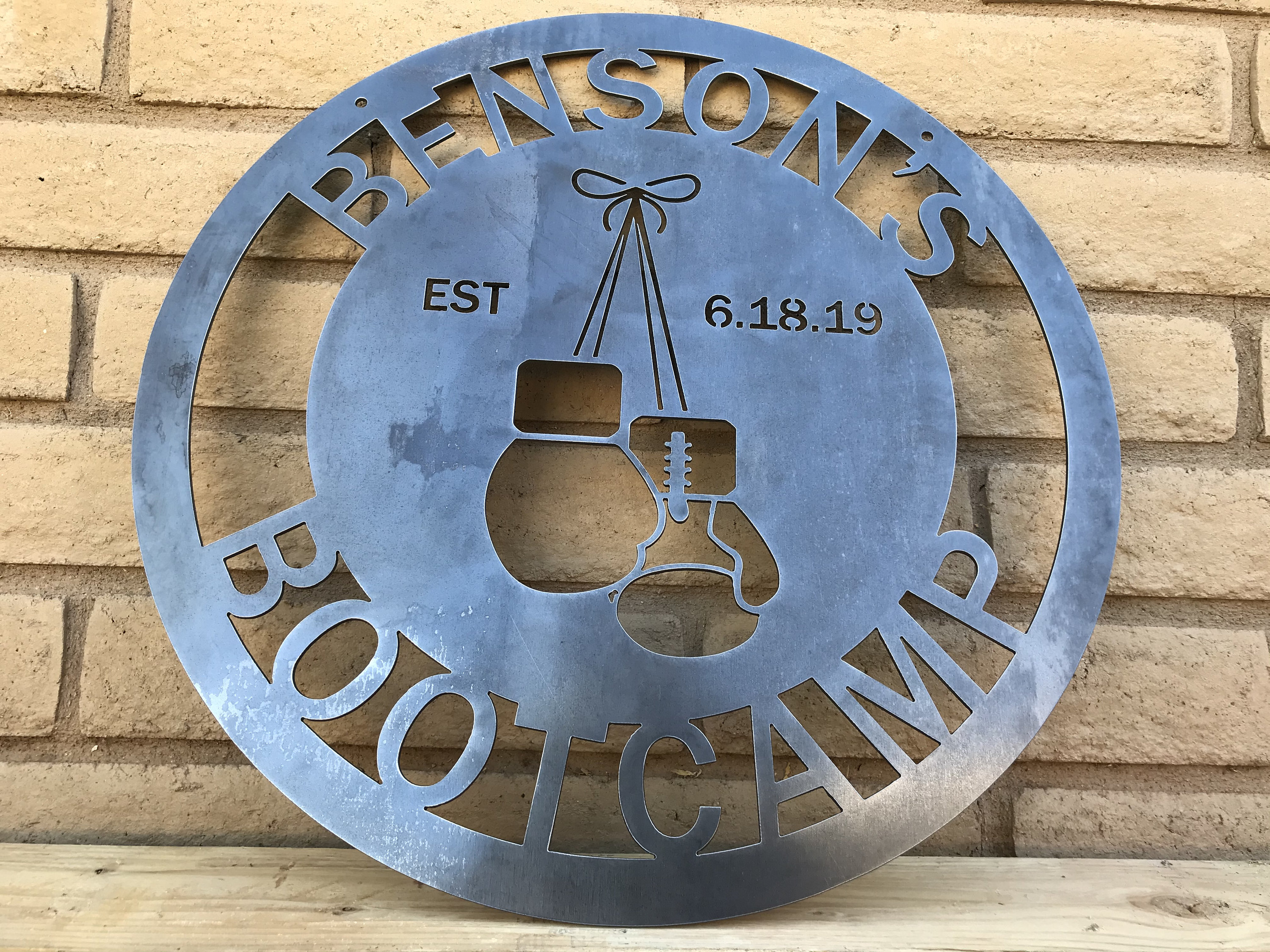 Boxing Gym Sign Personalized Home Gym Sign Custom Metal - Etsy.de