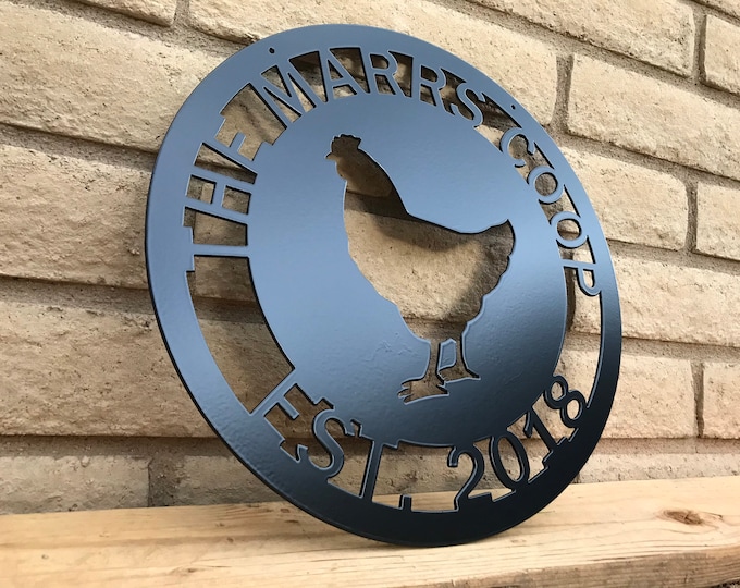 Custom Chicken Coop Sign Metal Chicken Coop Sign - Etsy