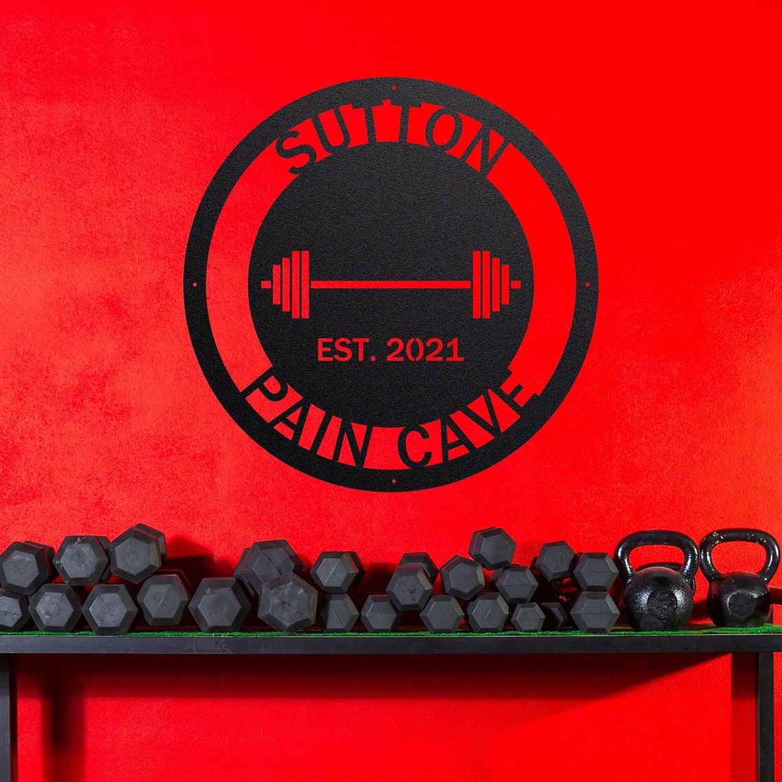 Gym Sign Personalized Home Gym Sign Custom Metal Gym Sign - Etsy