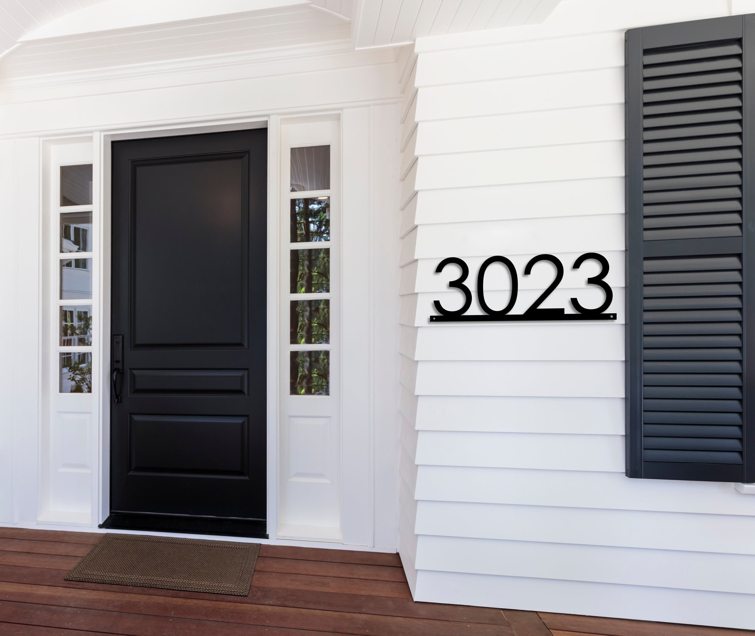 Modern Deco Metal Address Sign Modern Address Sign Modern - Etsy