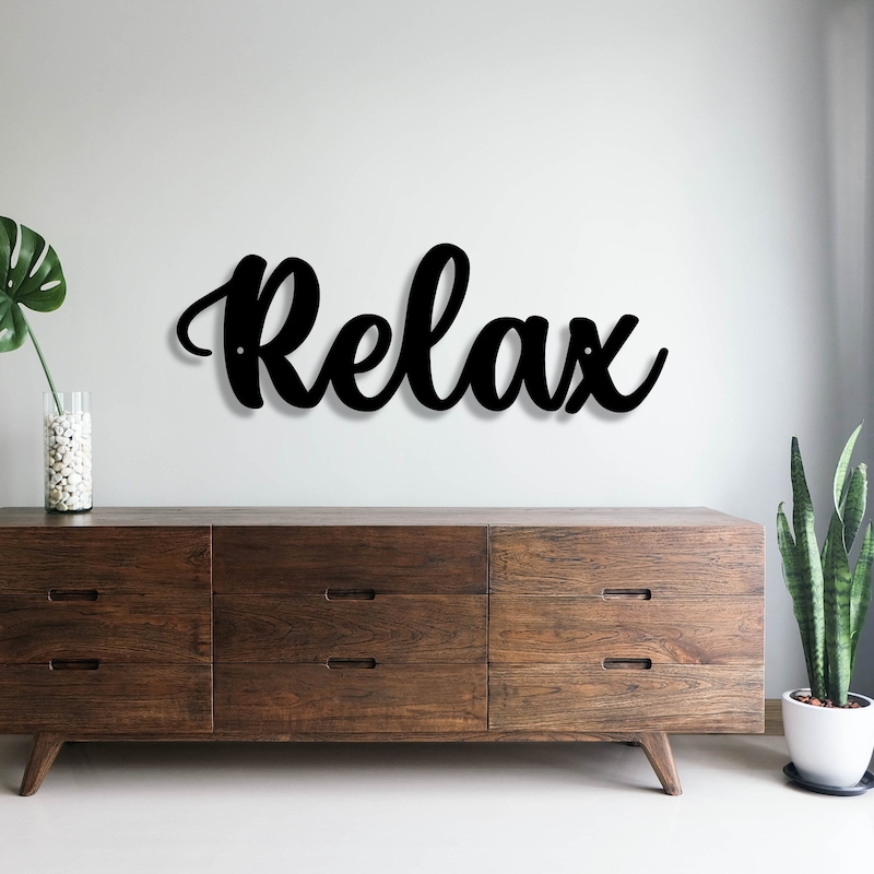 Relax Sign - Etsy
