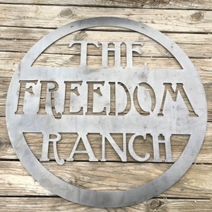 Custom Metal Farm Sign | Custom Metal Sign | Personalized Farm Sign ...