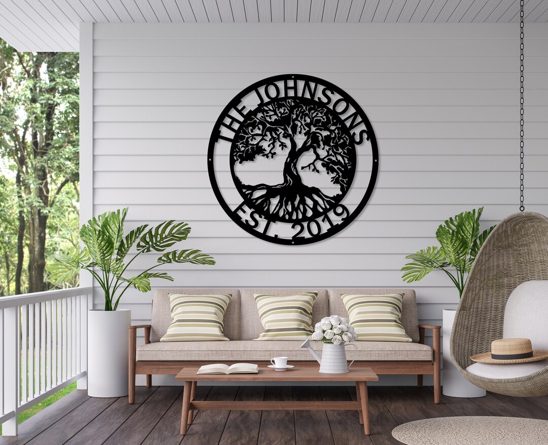 Tree of Life Sign | Personalized Tree of Life Metal Sign | Custom Tree ...