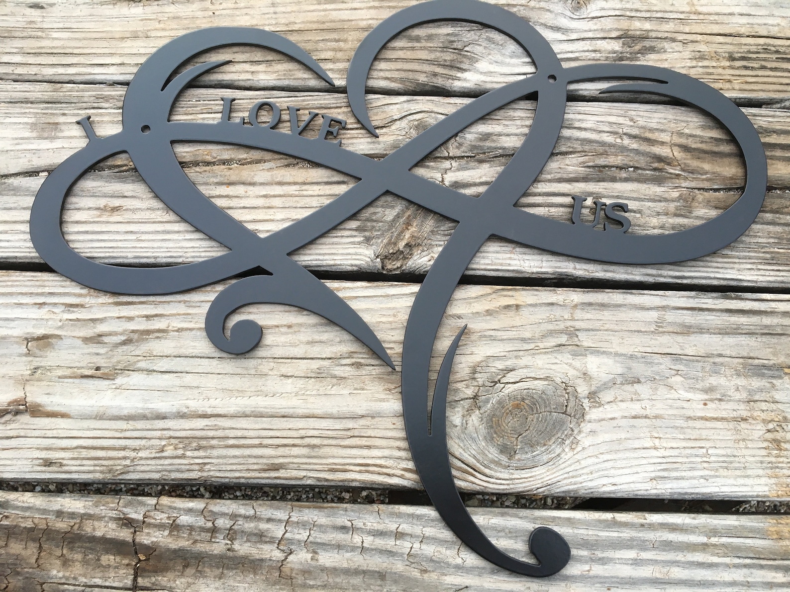 Personalized Infinity Heart Metal Sign Infinity Sign - Etsy