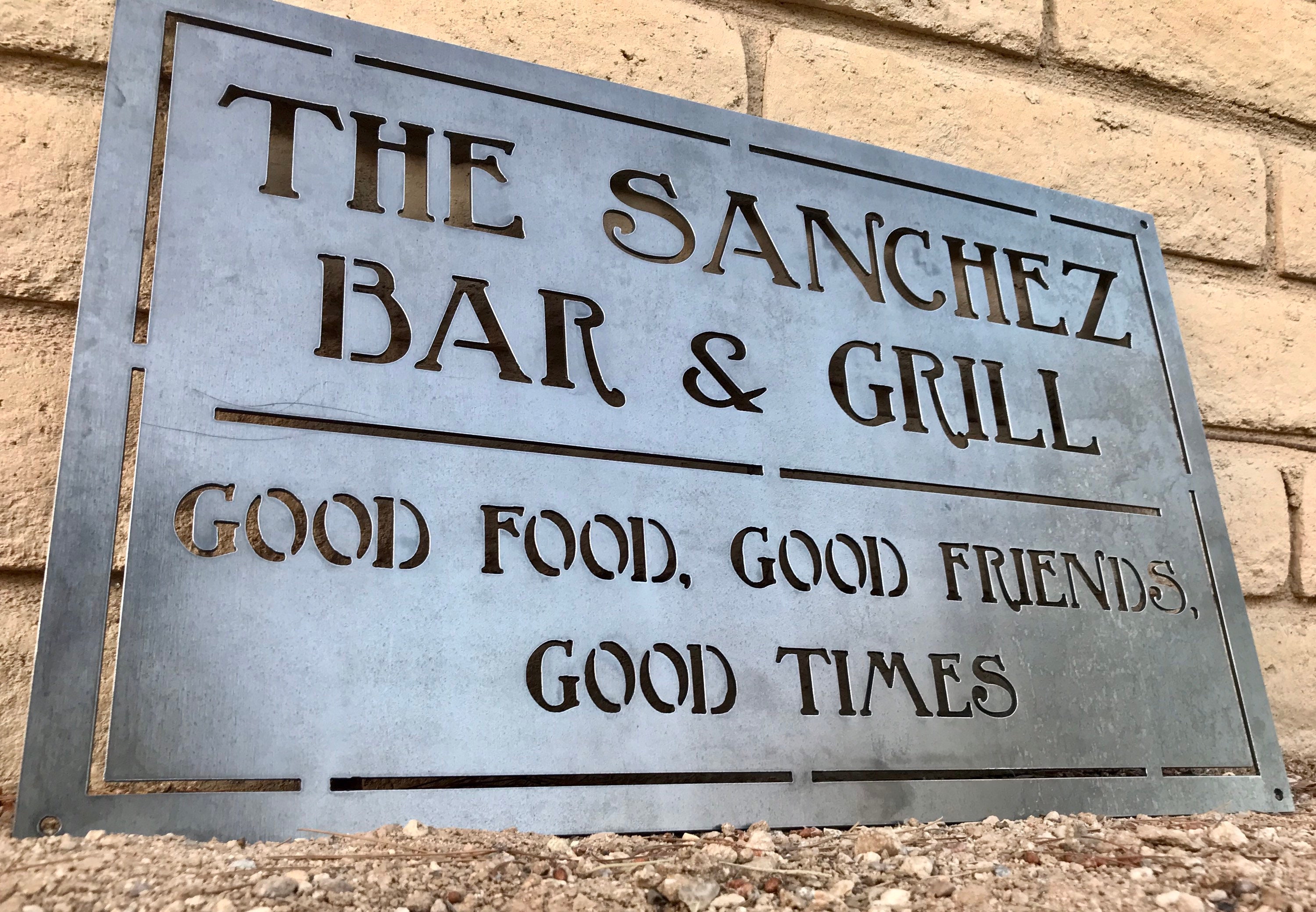 Personalized Bar Sign Home Bar Sign Custom Pub Sign | Etsy