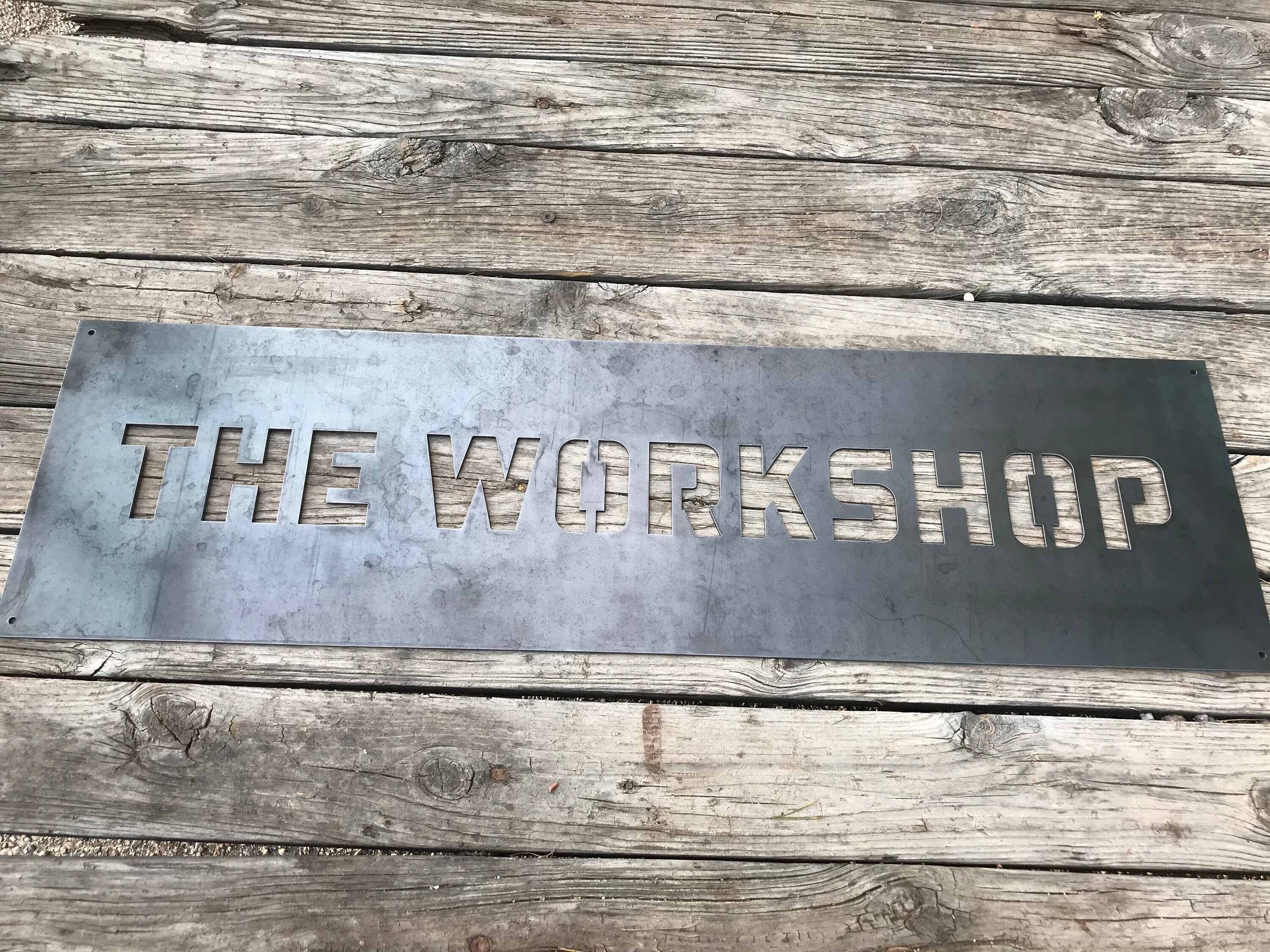 Custom Metal Sign Personalized Workshop Sign Garage | Etsy