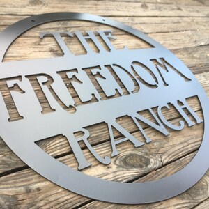 Custom Metal Farm Sign | Custom Metal Sign | Personalized Farm Sign ...