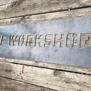 Custom Metal Sign | Personalized Workshop Sign | Garage | Workshop Man ...