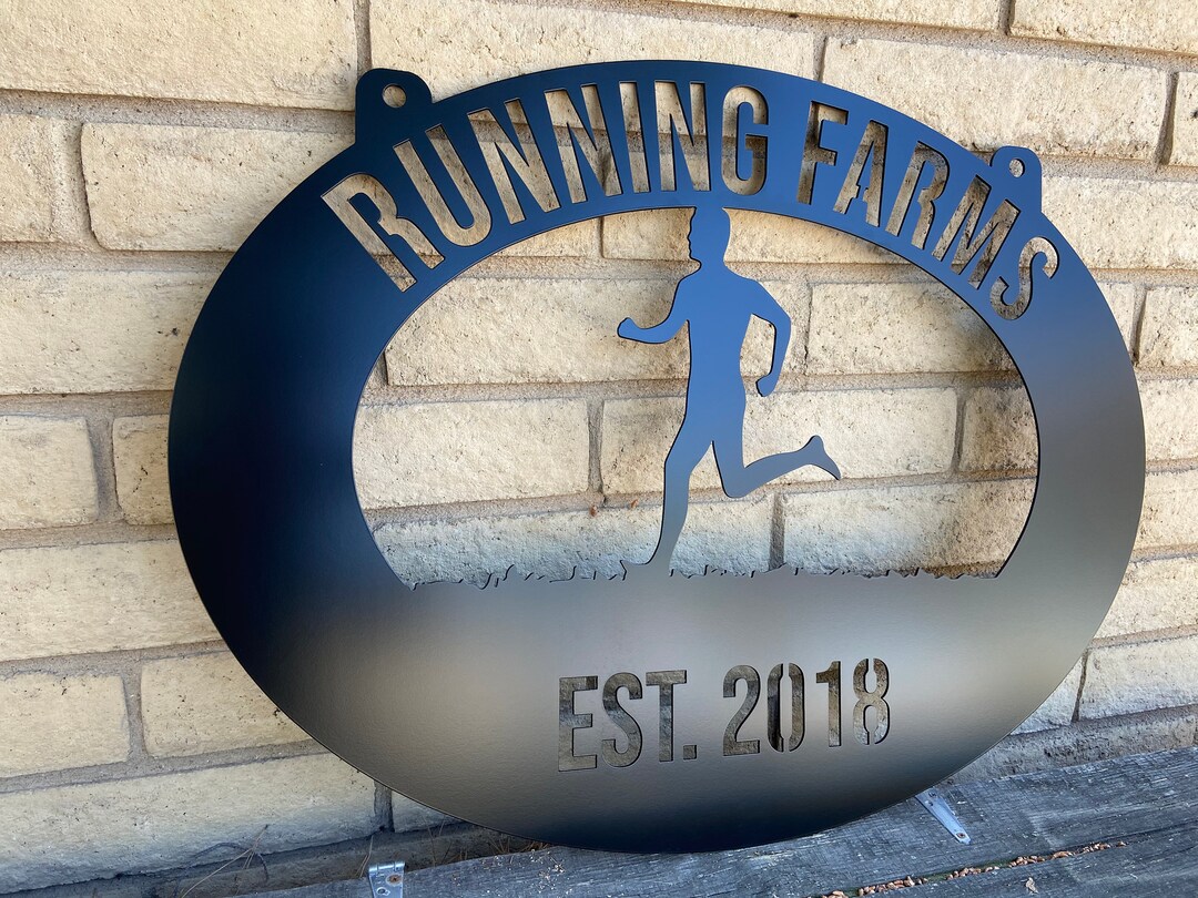Personalized Track Sign | Track Sign | Metal Track Sign | Outdoor Metal ...