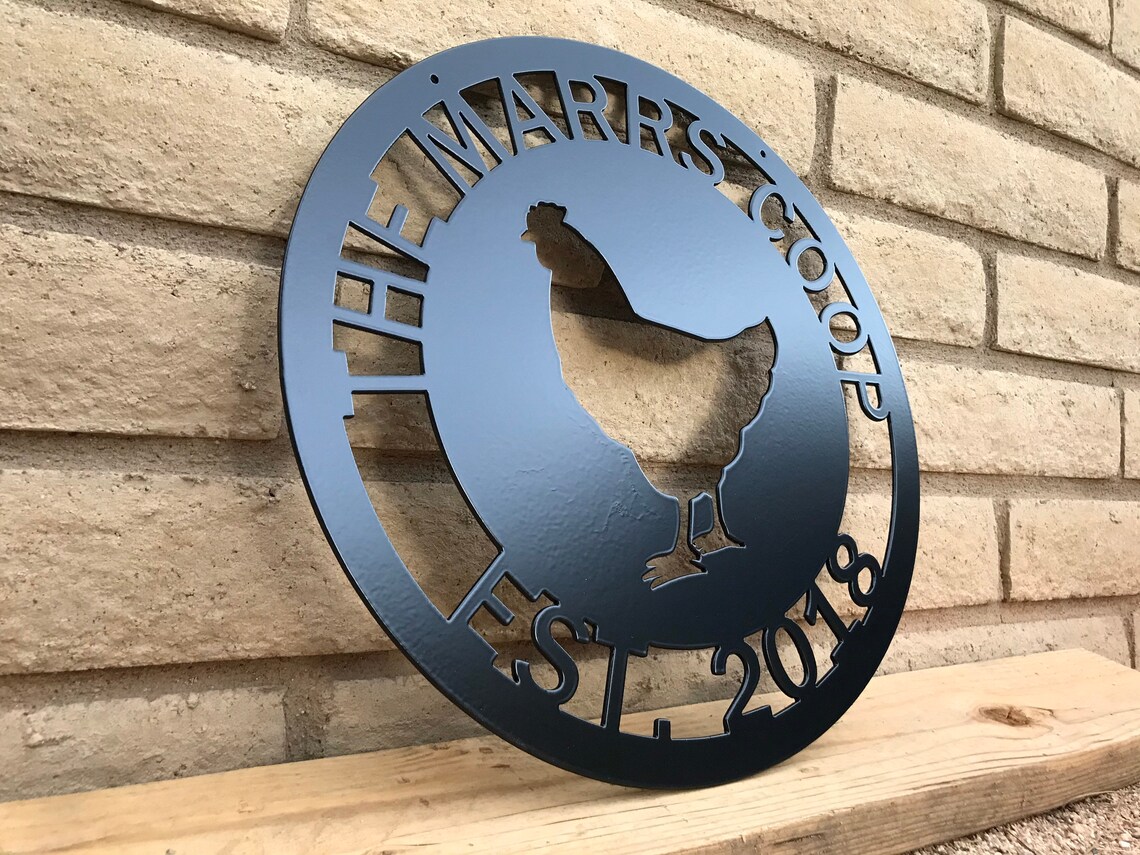 Custom Chicken Coop Sign Metal Chicken Coop Sign - Etsy