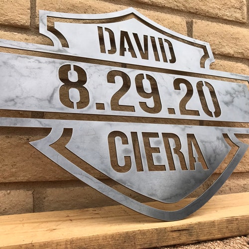 50 Personalized Custom Harley Davidson Motorcycle Wedding - Etsy