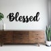 Metal "blessed" Sign - Etsy