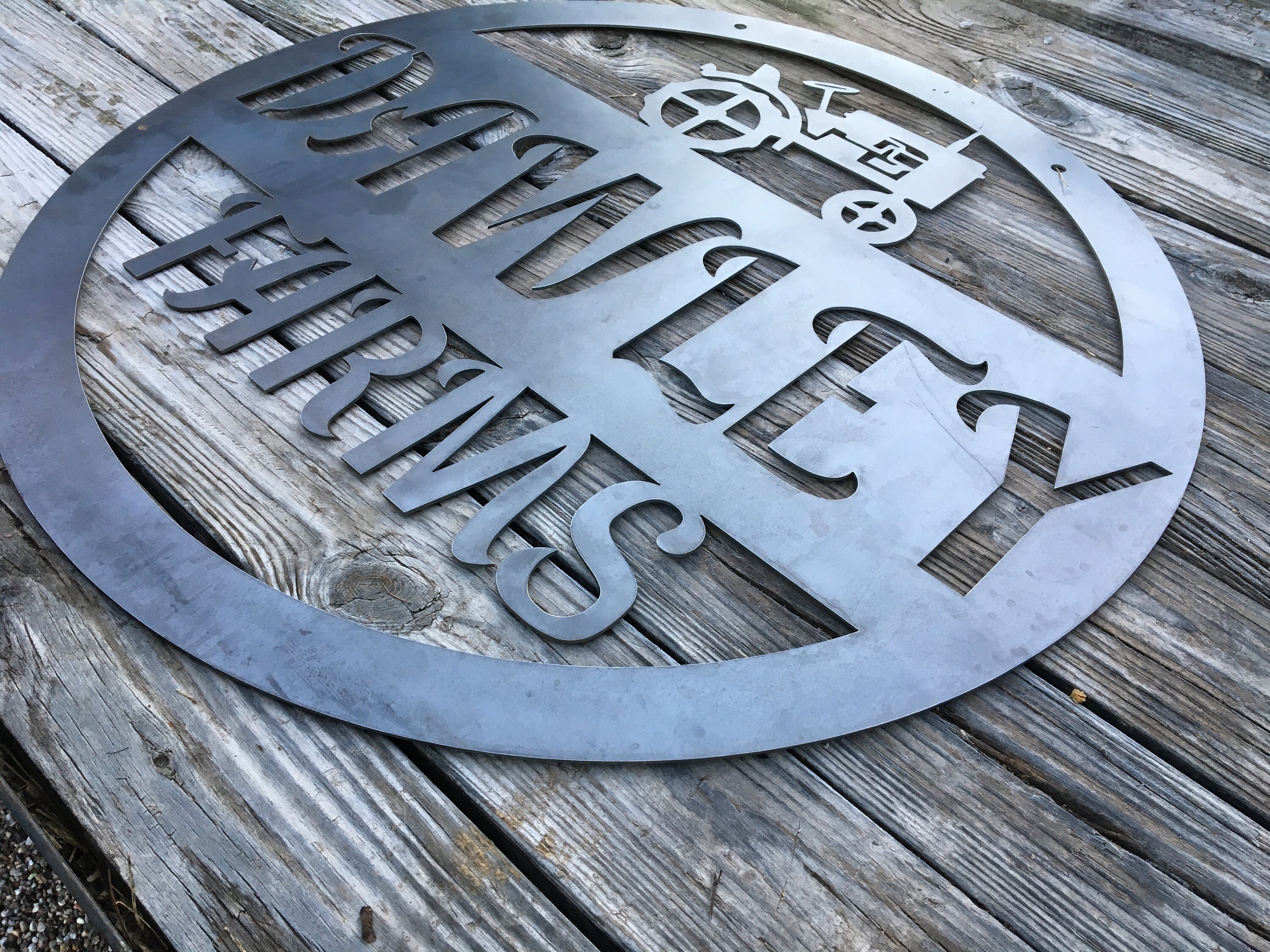 Hanging Farm Sign Personalized Farm Sign Custom Metal Farm | Etsy