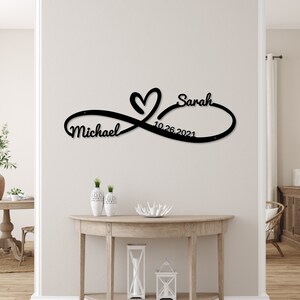 Personalized Metal Infinity Sign, Infinity Name Sign , Custom Metal ...