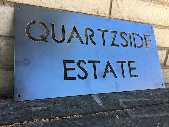 Custom Metal Signs Estate Sign Monogram Wall Decor Metal - Etsy