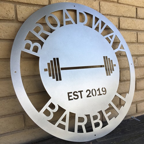 Gym Sign Personalized Home Gym Sign Custom Metal Gym Sign - Etsy