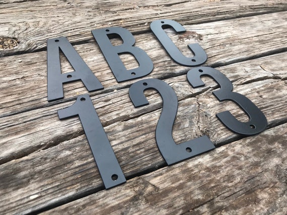 Metal Letters and Numbers Steel Numbers Steel Letters - Etsy