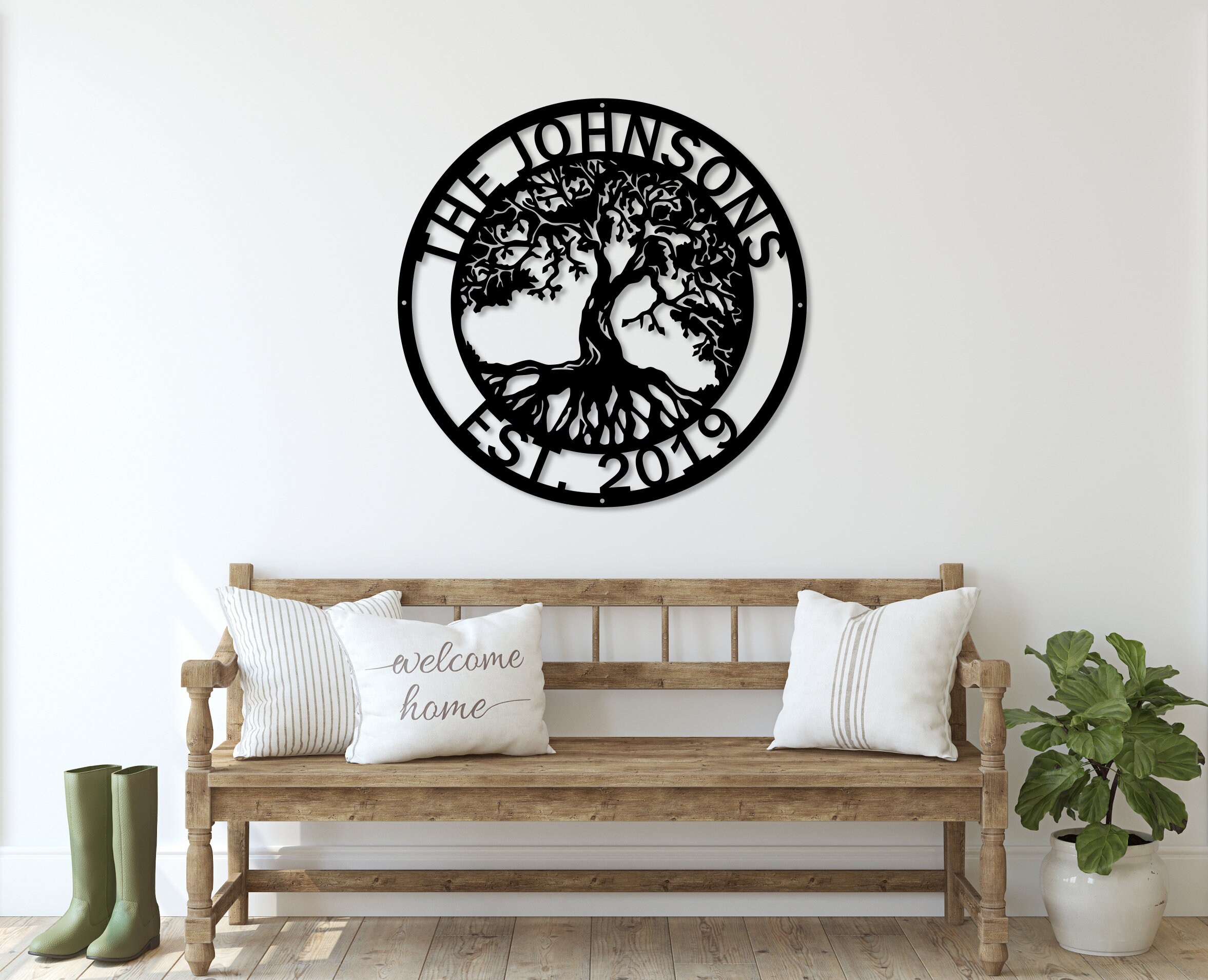Tree of Life Sign Personalized Tree of Life Metal Sign - Etsy