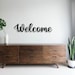 Welcome Metal Wall Art, Laser Cut Metal Welcome Sign, Outdoor Welcome ...