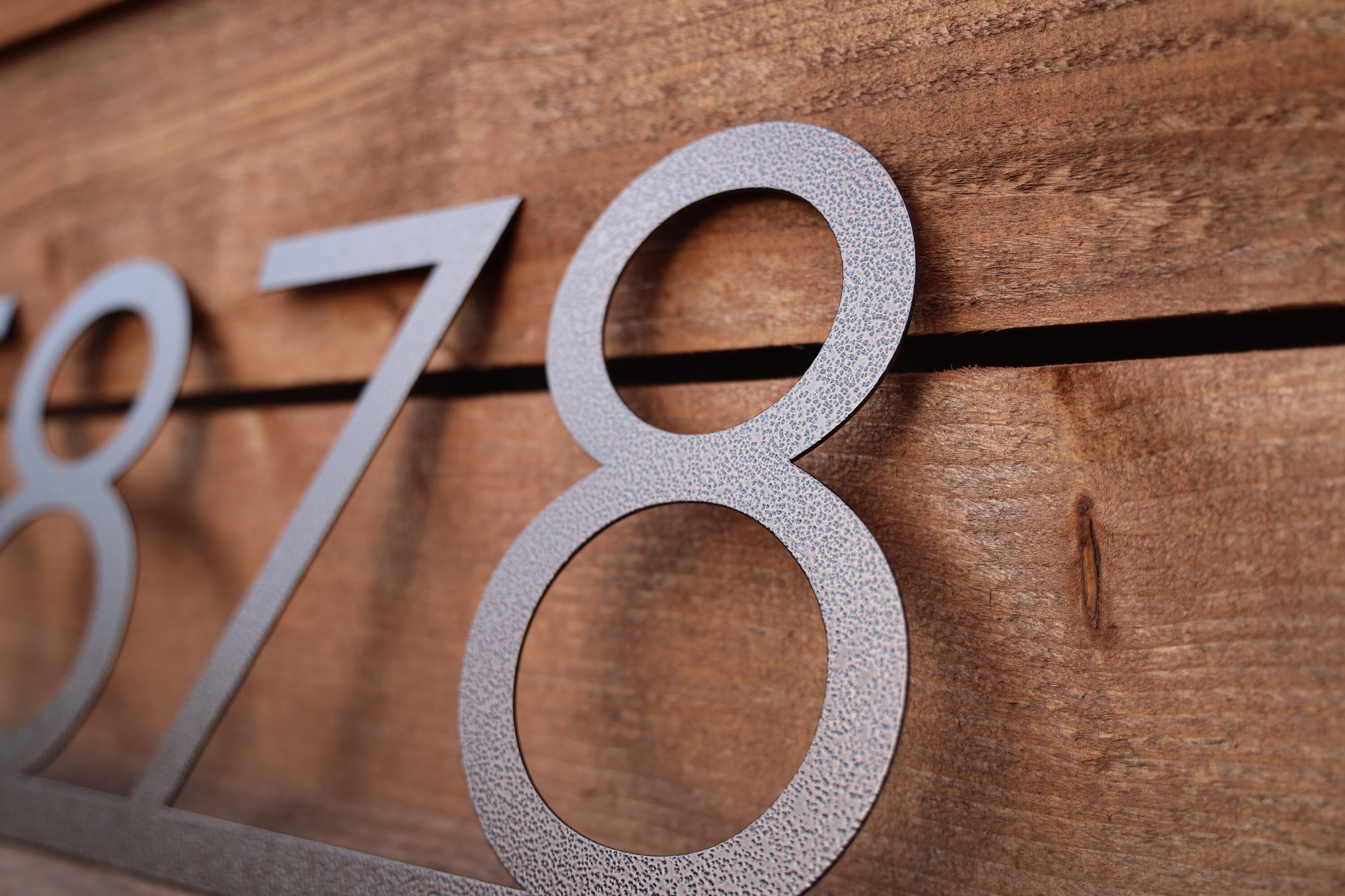 Modern Deco Metal Address Sign Modern Address Sign Modern - Etsy