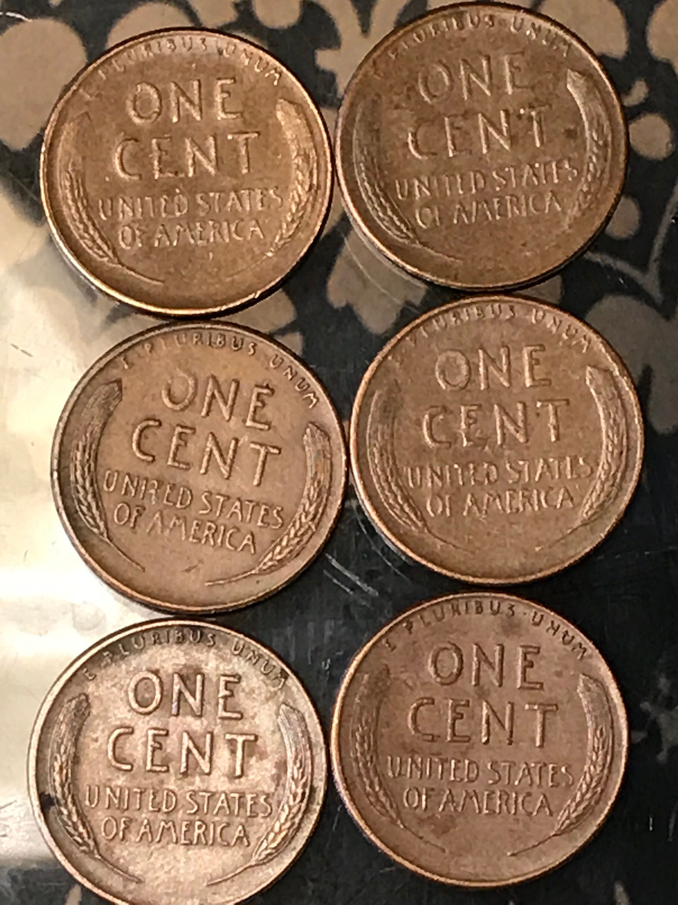 1950 s Wheat Penny. Set6coins. One price. | Etsy