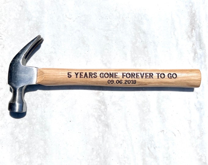 5th Wedding Anniversary Gift, Wood Anniversary Gift for Him. Wood ...