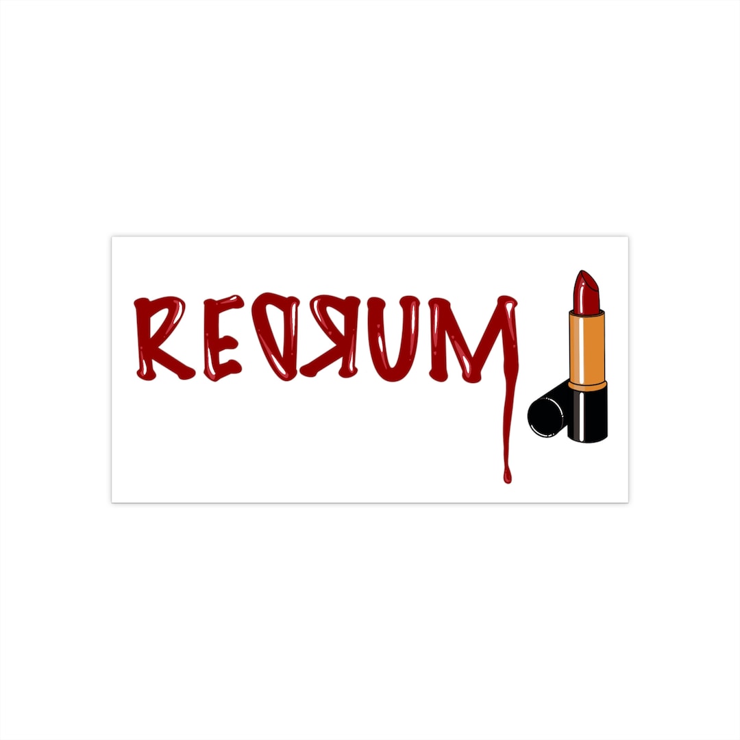 Redrum Graphic Bumper Sticker - Etsy