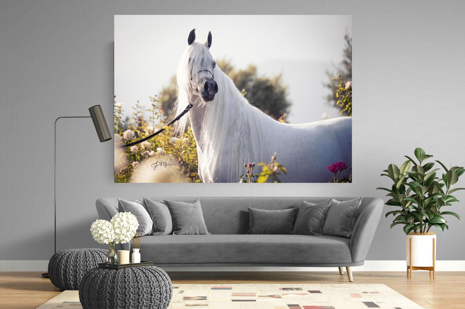 Arabian Stallion Roses Fine Art Photo Print - Etsy