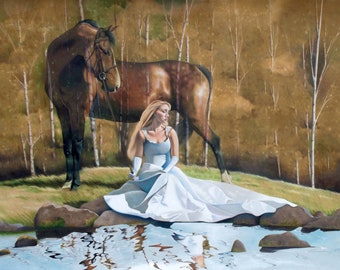 Horse Art Print Warlander Stallion Giclee | Etsy