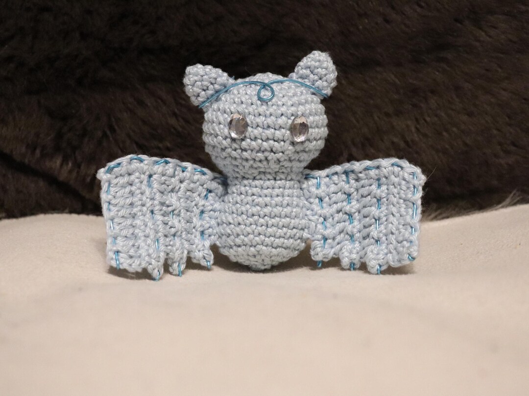 Amigurumi Bat "chiro" Crochet Figure Light Blue - Etsy