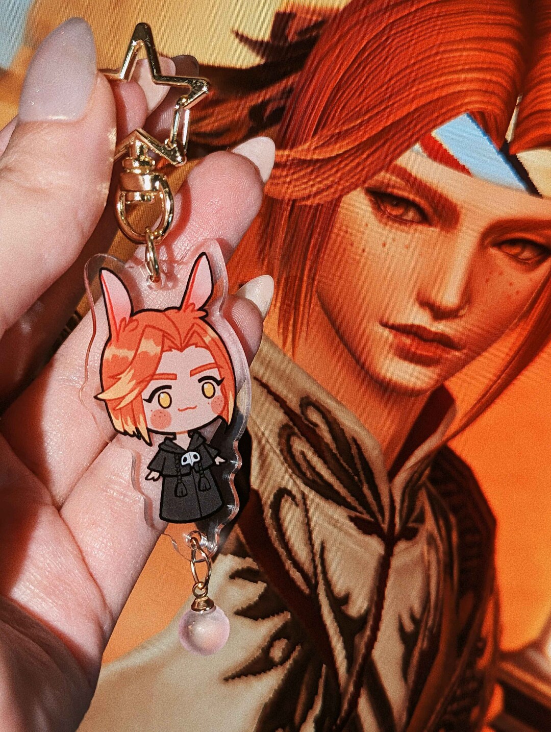 CUSTOM! – Final Fantasy XIV – 2" Wol/azem Cheebs – Clear Acrylic ...