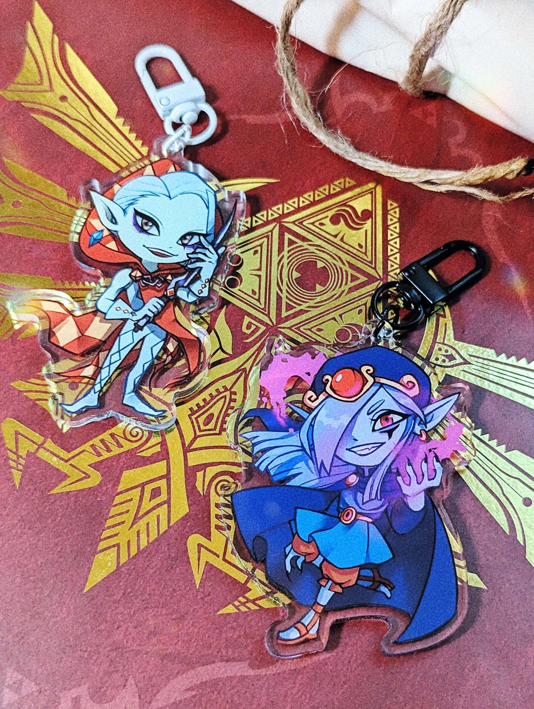 Zelda Villains – 3" Ghirahim & Vaati – Clear Acrylic Keychain (double ...