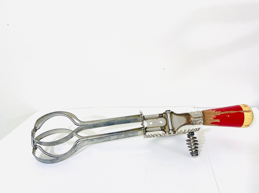 Vintage Ecko Mid Century Red Manual Mixer Egg Beater Made in Usa - Etsy