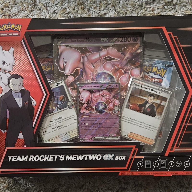 Giovanni Mewtwo Card - Etsy