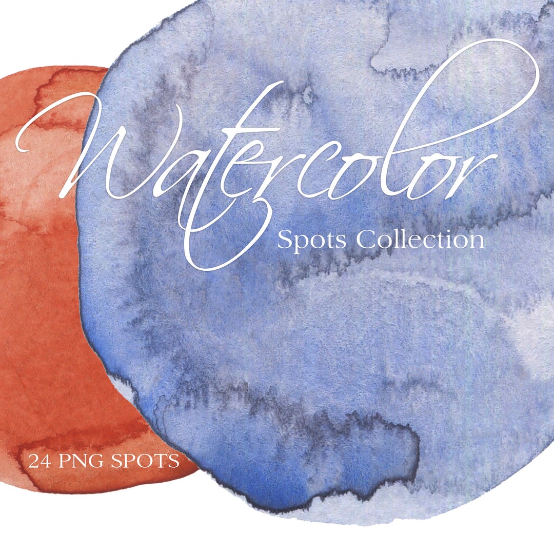 Multicolored Watercolor Spots Watercolor Splashes Spots Clipart ...
