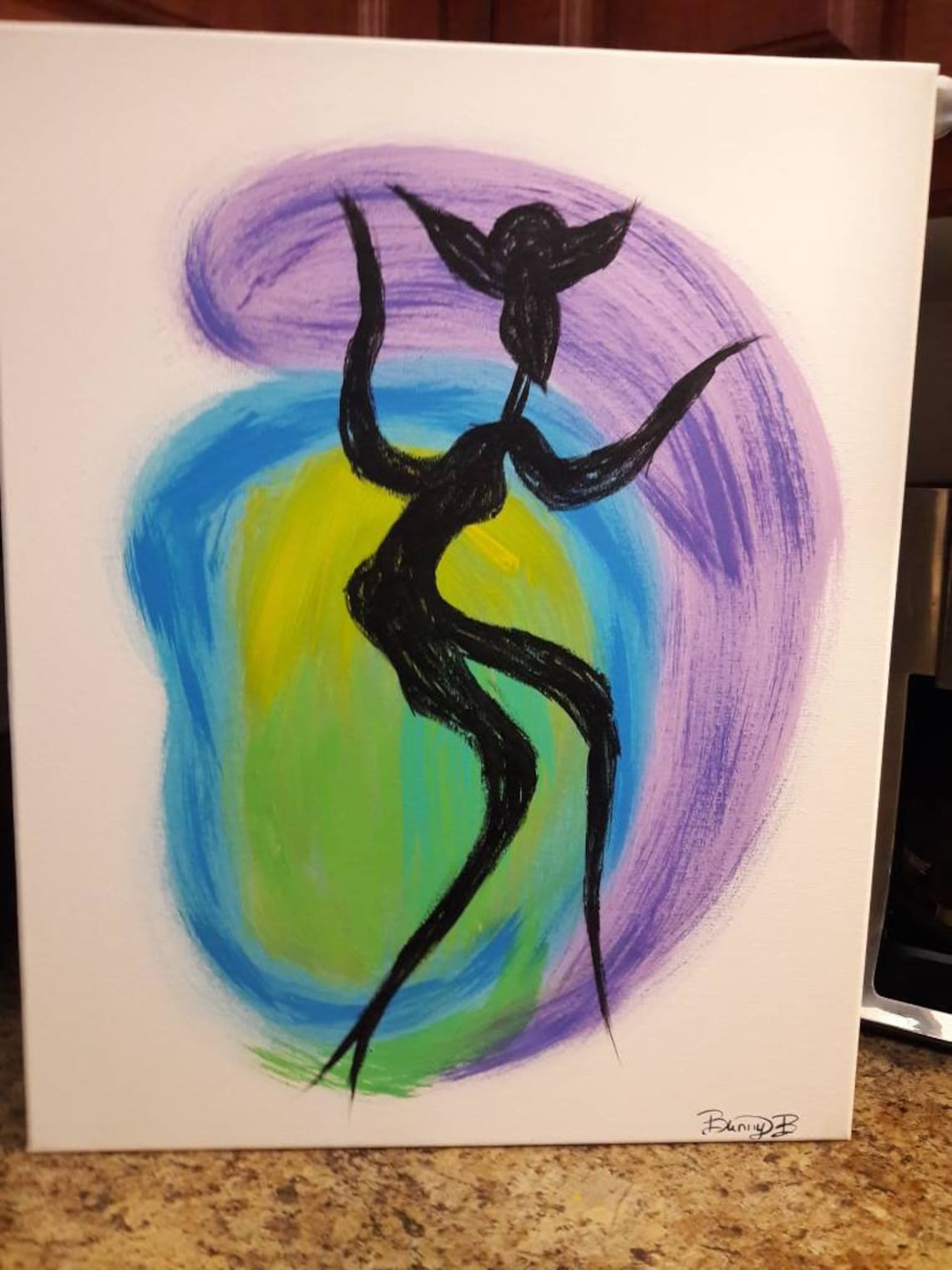 Set of Moko Jumbies on 16x20 Canvas - Etsy